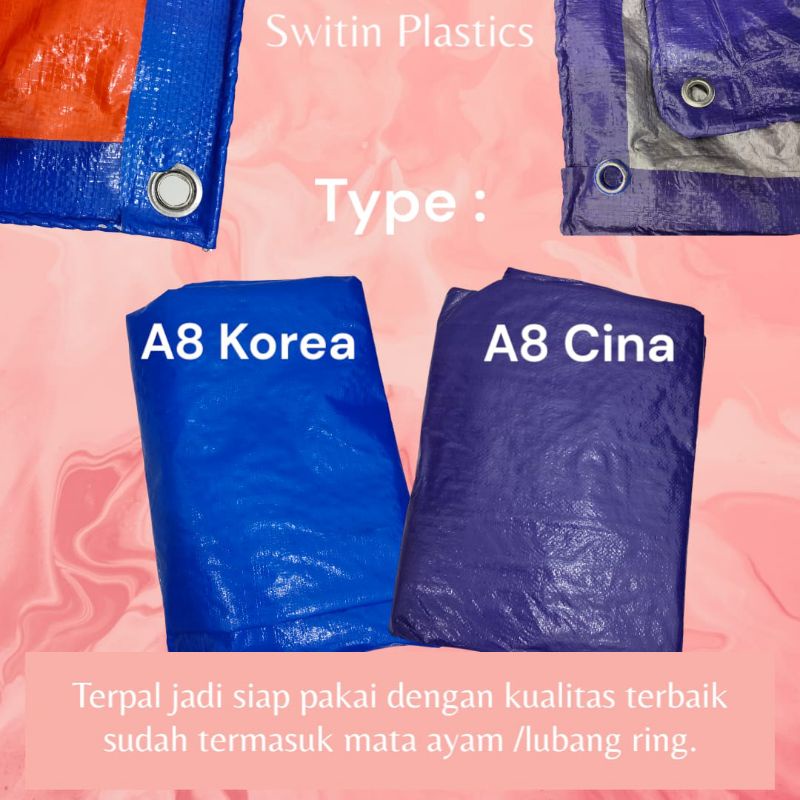 Jual Terpal A8 Uk. 3X3, 3X4, 3X5, 3X6 M (Cina Dan Korea) | Shopee Indonesia