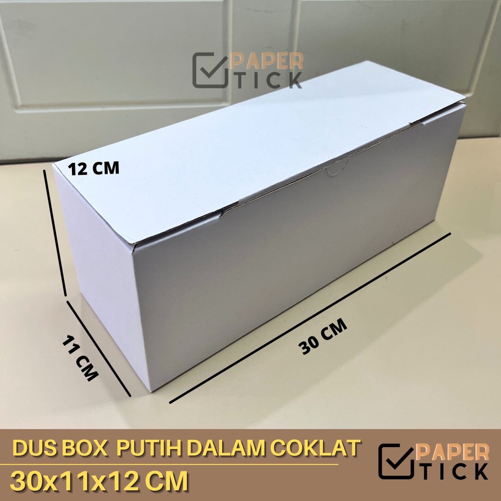 Jual Dus Box Putih 30x11x12 CM Dus Sepatu Akesoris Sandal Handuk Baju ...