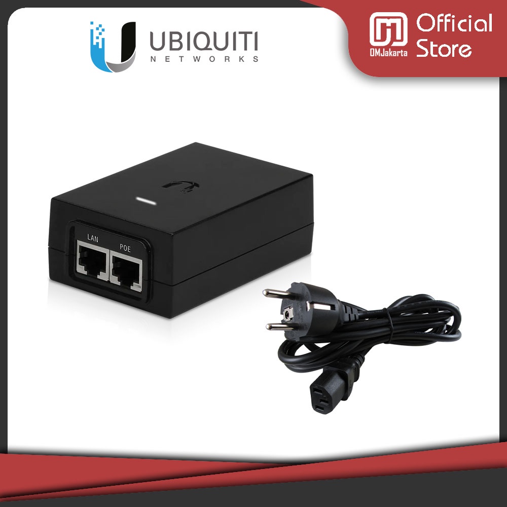 Jual Ubiquity Gigabit Poe Adapter 48 Volt 0.5A POE-48-24W-G | Shopee ...