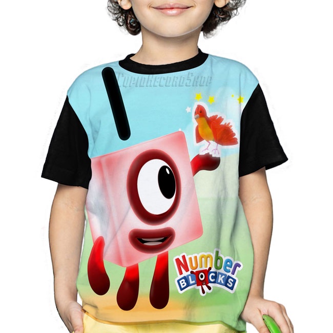 Jual Kaos Number Blocks Anak Baju Game Numberblocks 3D-V2 | Shopee ...