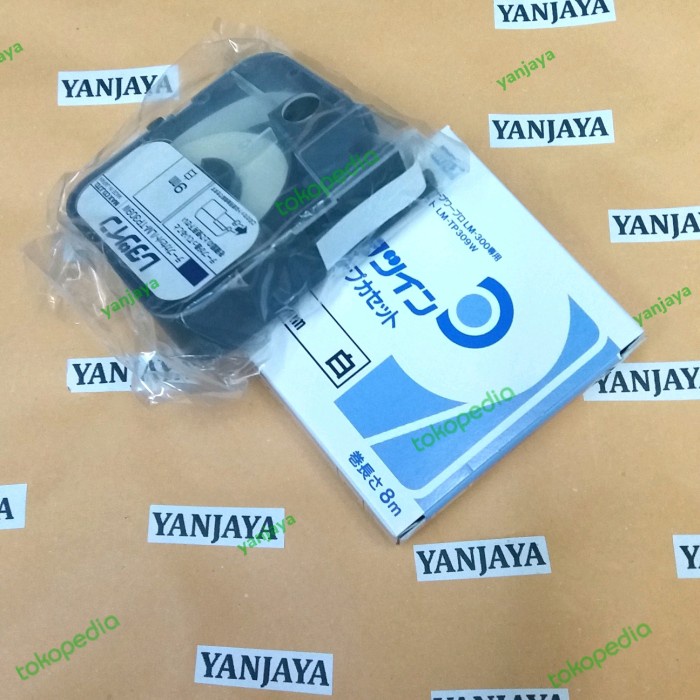 Jual max letatwin label cartridge LM-TP309W/9mm putih | Shopee Indonesia