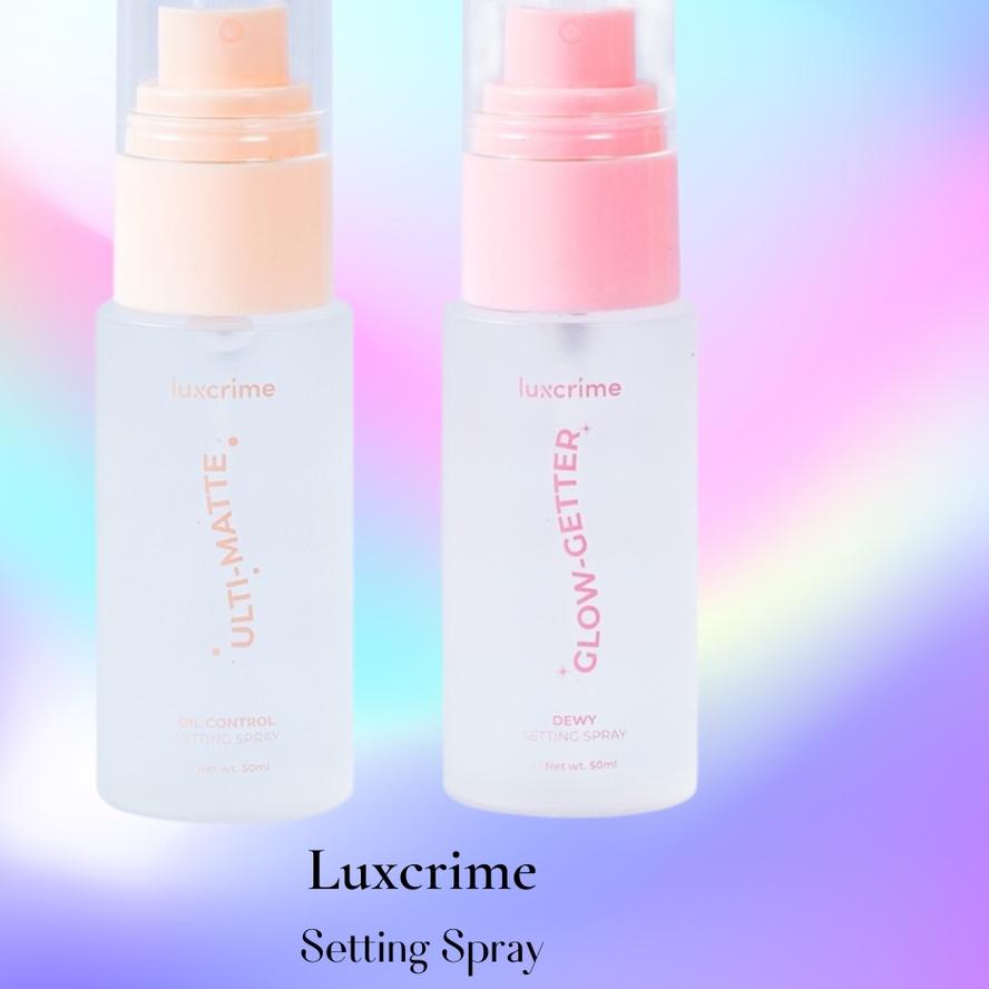 Jual ۝ Luxcrime Glow-Getter Dewy Setting Spray Luxcrime Ulti-Matte Oil ...
