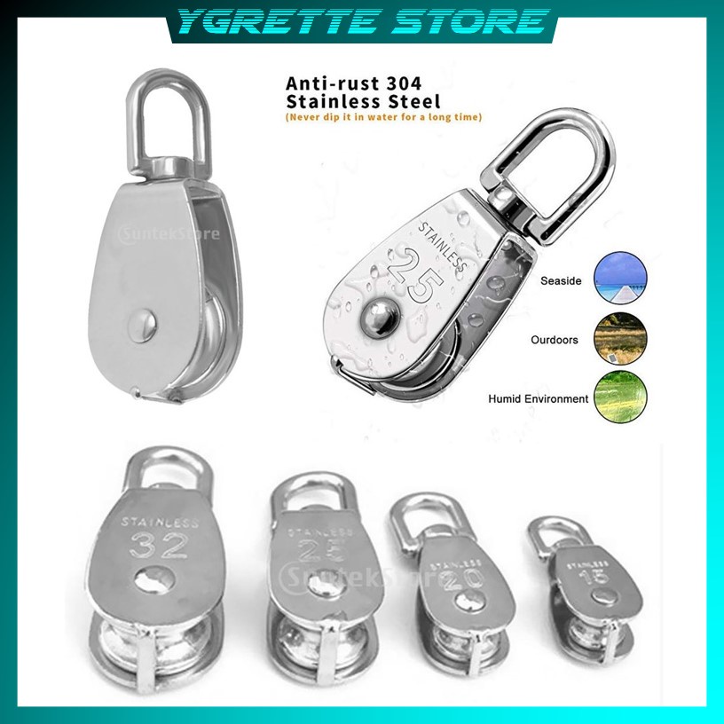 Jual YGRETTE - ASOL Katrol Kerekan Mini Serbaguna Swivel Pulley ...