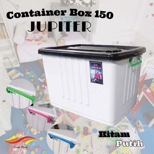 Jual SP*Container Box CB150 Jupiter Hitam Putih / ukuran 150 LITER ...