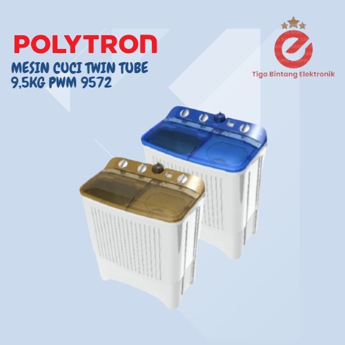 Jual Mesin Cuci 2 Tabung Polytron PWM 9572 (9,5KG) | Shopee Indonesia