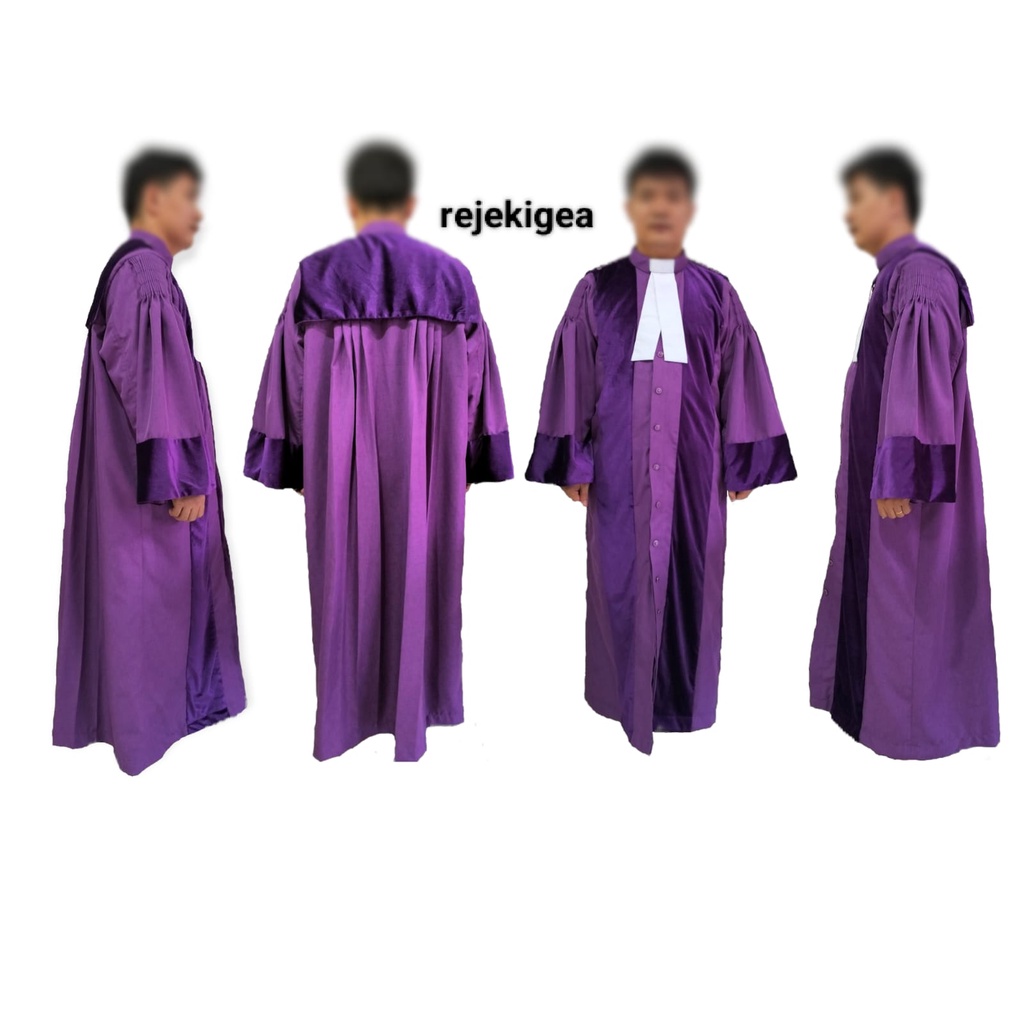 Jual Jubah/Toga Pendeta/Pelayan Pria Wanita - Warna Ungu | Shopee Indonesia