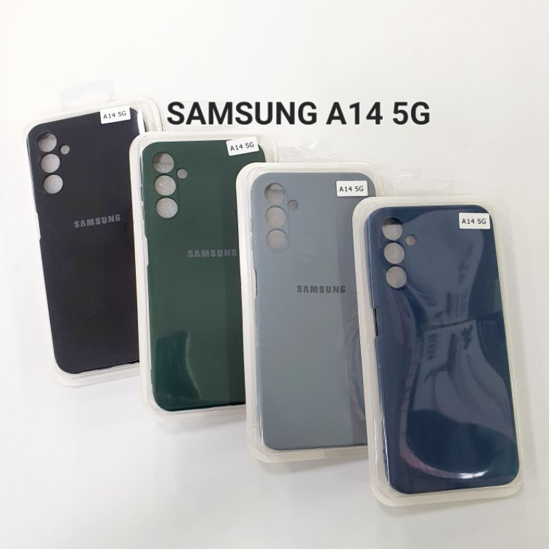 Jual SOFT CASE WARNA SILICONE LOGO SAMSUNG A14 4G/A14 5G PREMIUM CASE ...