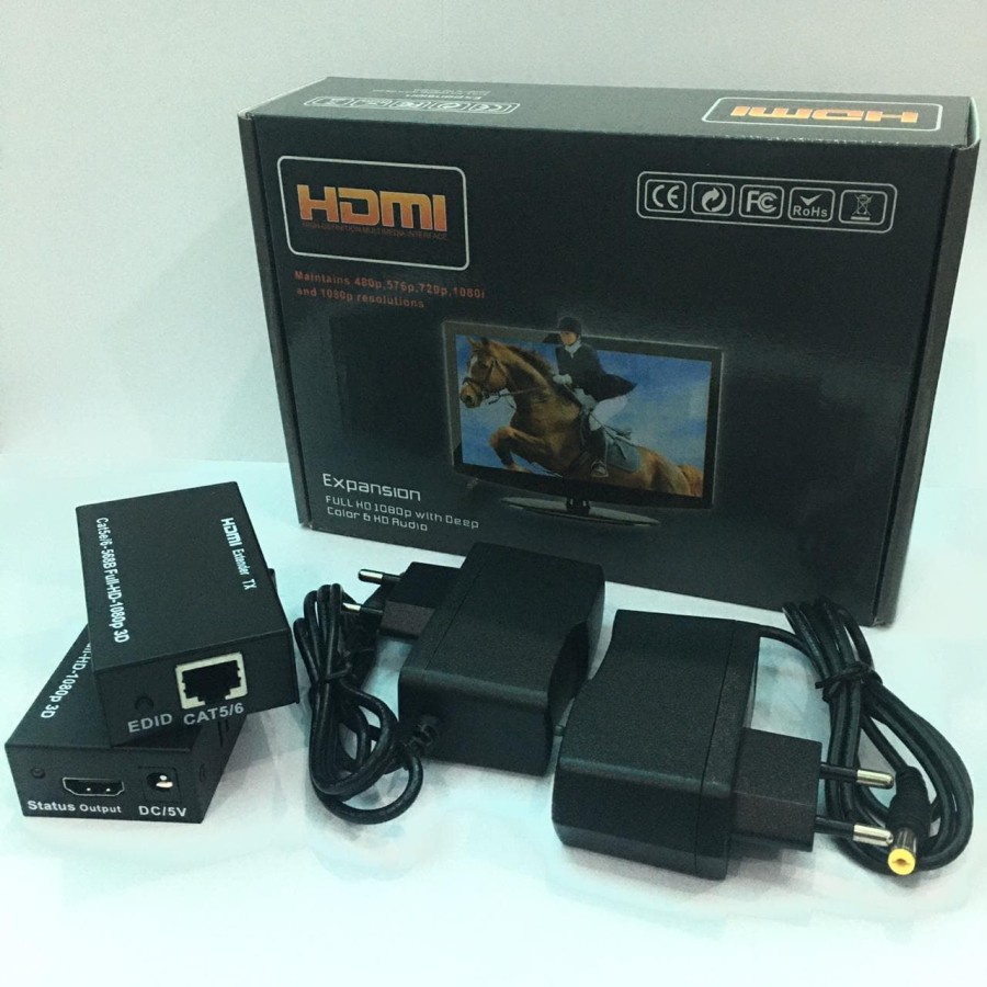 Jual HDMI Extender Up to 60M / HDMI Extension 60 Meter | Shopee Indonesia
