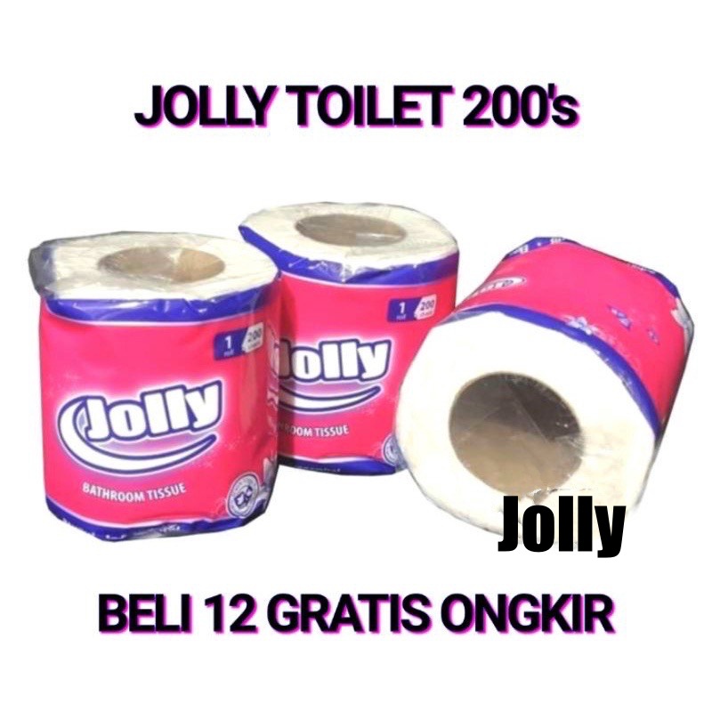 Jual Tissue Jolly Roll / Tisu Jolly Gulung / Tissu Isi 200 Sheet ...