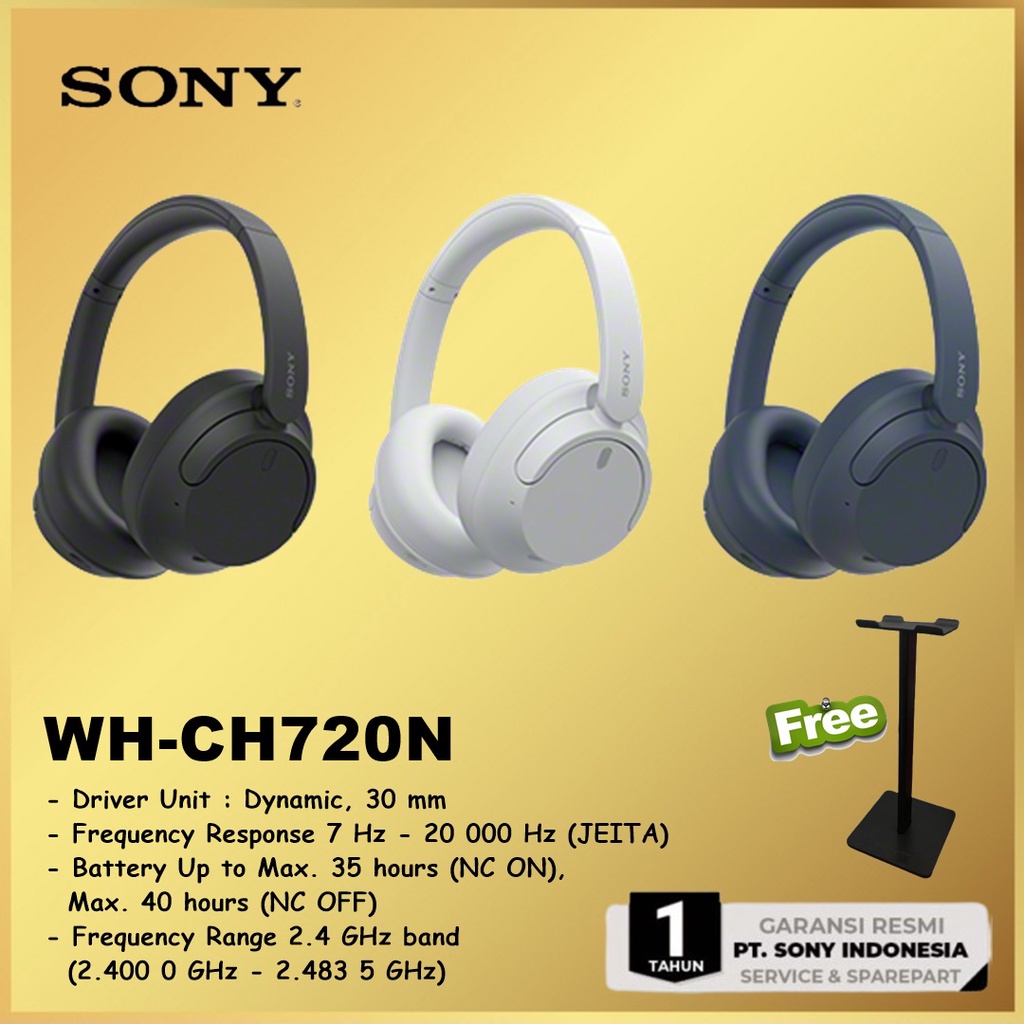 Jual Sony WH-CH720N / WHCH720 / CH720 / CH 720 N / 720N Wireless ...