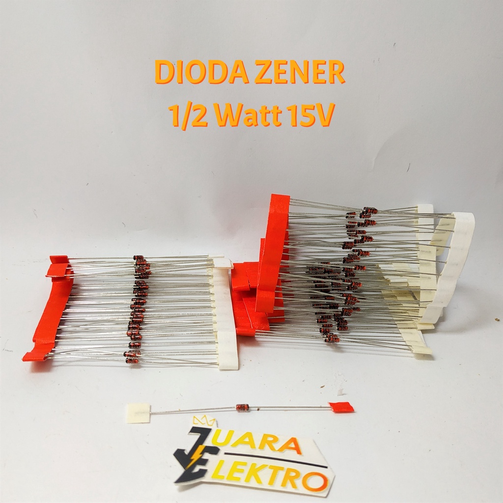 Jual (10 PCS) DIODA ZENER 1/2 Watt 12 Volt | DIODA ZENER 1/2 Watt 15V - 9V1 | Shopee Indonesia