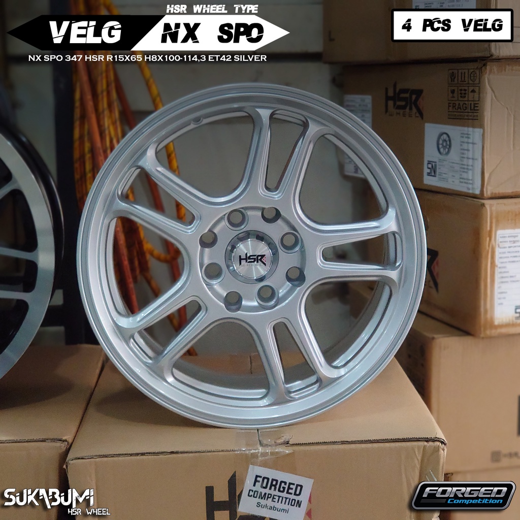Jual Velg Mobil Daihatsu Ceria, Charade, Classy, Sigra, Sirion, YRV, dll HSR NX Ring 15 PCD ...