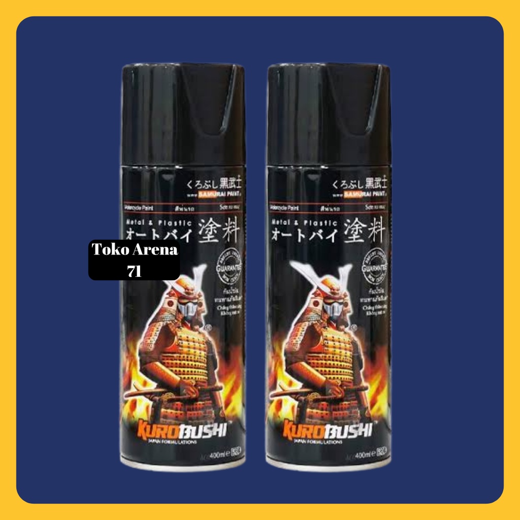 Jual CAT PYLOX SAMURAI NO STAR BLACK WHITE RED SILVER GOLD / CAT PILOK ...