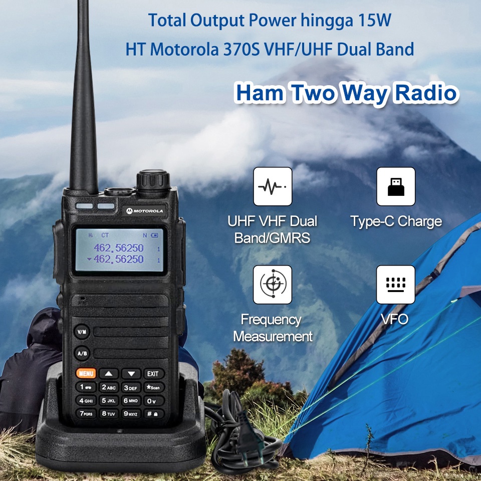 Jual K Headset HT Motorola X9 Walkie Talkie Jarak Jauh 25km UHF/VHF ...