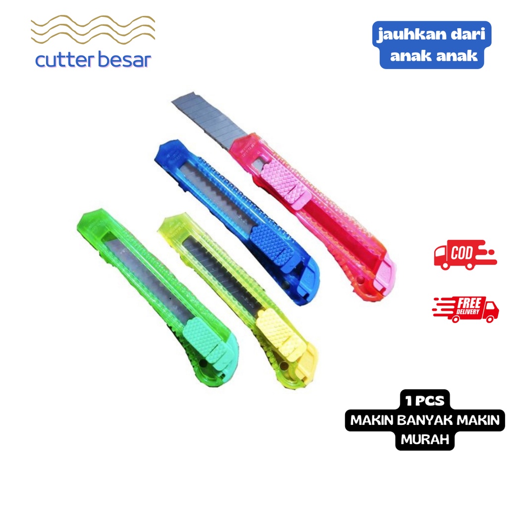 Jual Pisau Cutter Ukuran Besar Kuat dan Tajam | Shopee Indonesia