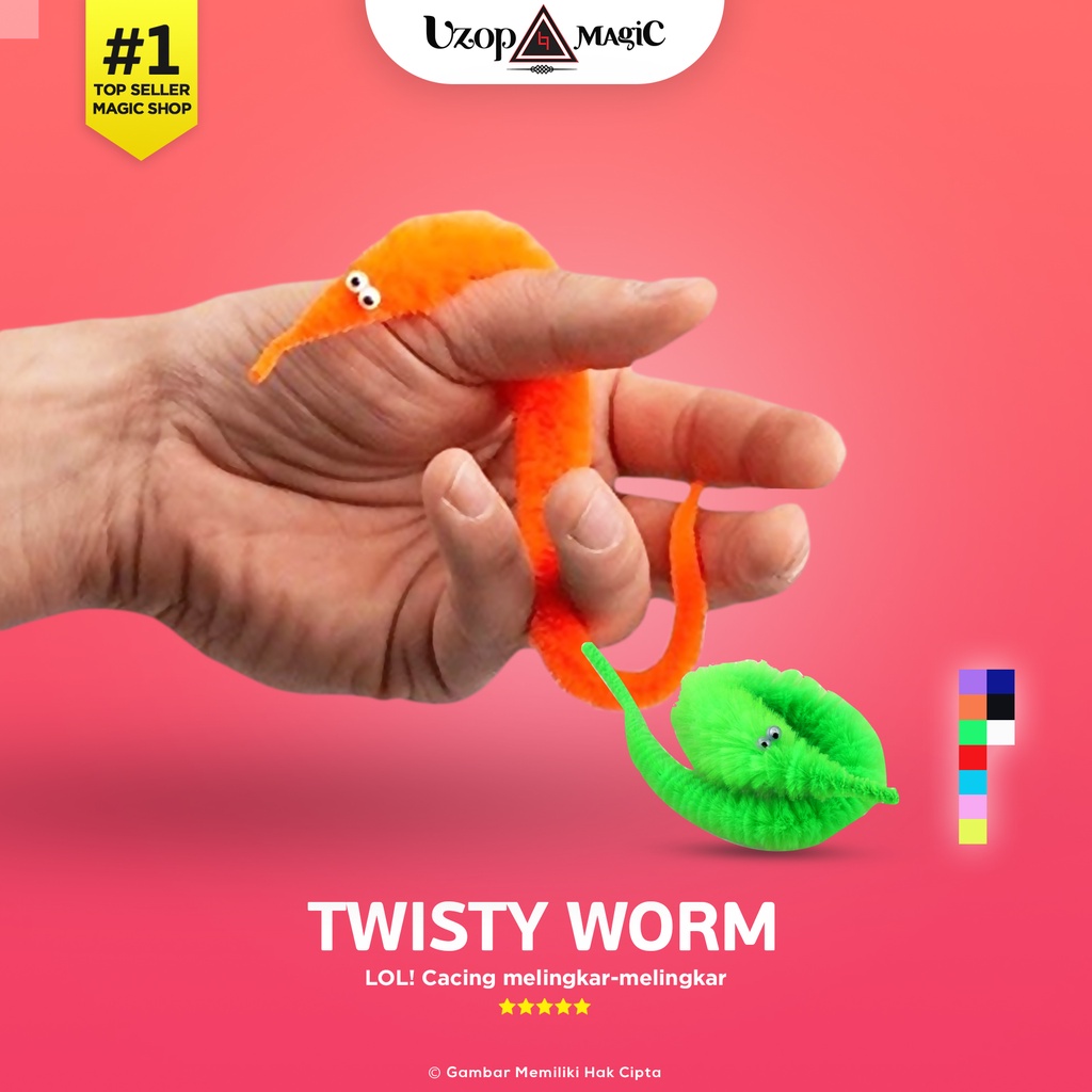 Jual Alat Sulap Twisty Worm - Uzop Magicshop (Mainan Cacing, Cacing ...