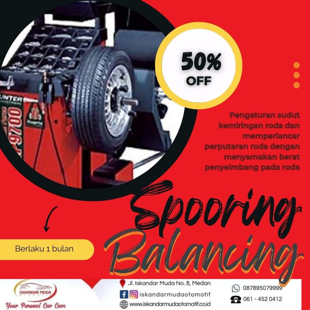 Jual Voucher Spooring & Balancing | Shopee Indonesia