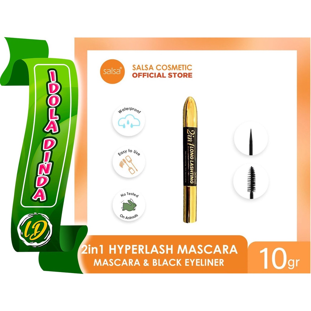 Jual SALSA HYPERLASH 2 IN1 MASCARA EYELINER - WATERPROOF | Shopee Indonesia