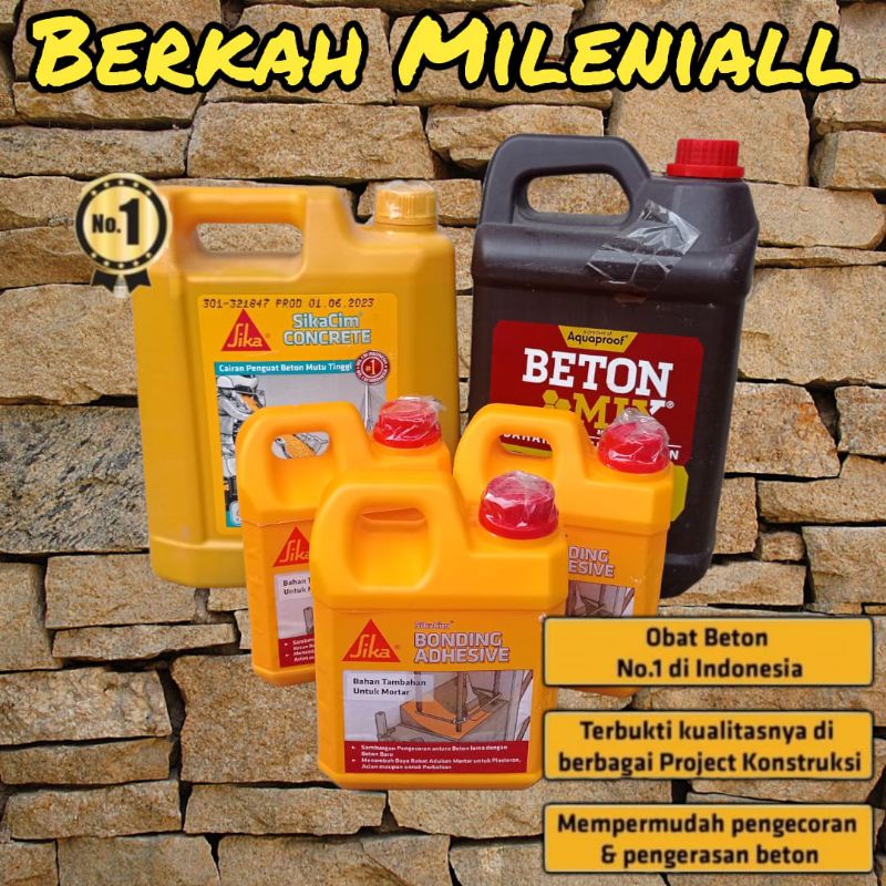 Jual sikasim concrete additive obat cor beton cepat keras cairan 5L ...
