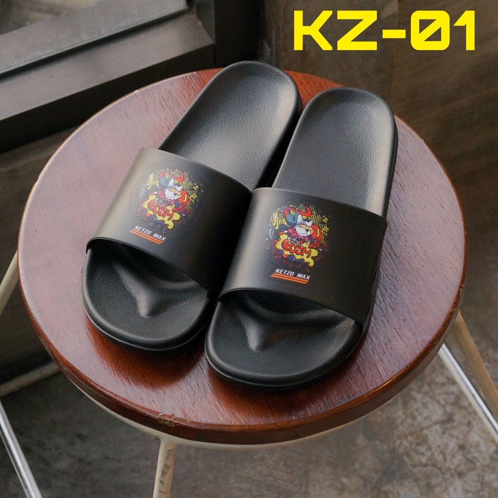 Jual Sandal Selop Bahan Karet Design Simple Sandal Slop Pria Ketzo Max ...