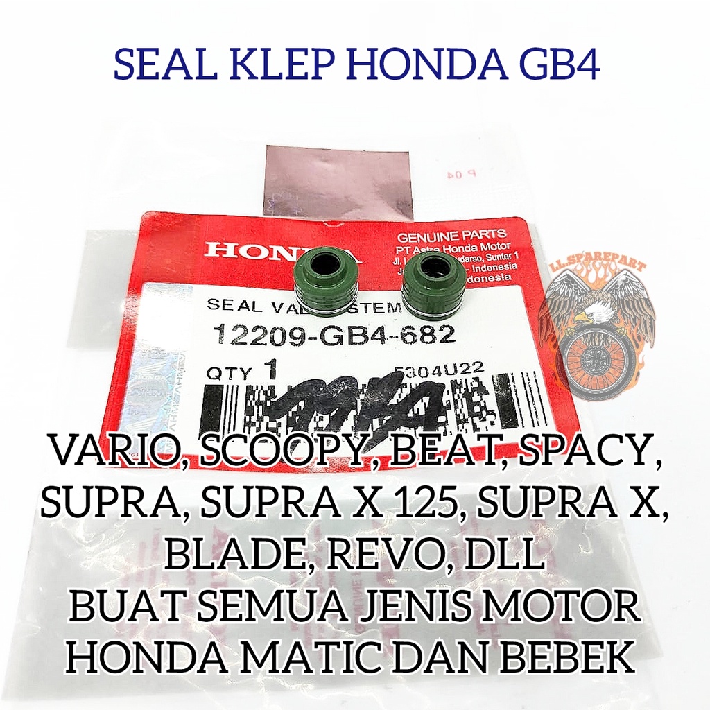Jual SEAL SIL KLEP HONDA GB4 KUALITAS ASLI ORIGINAL HONDA BEAT VARIO ...