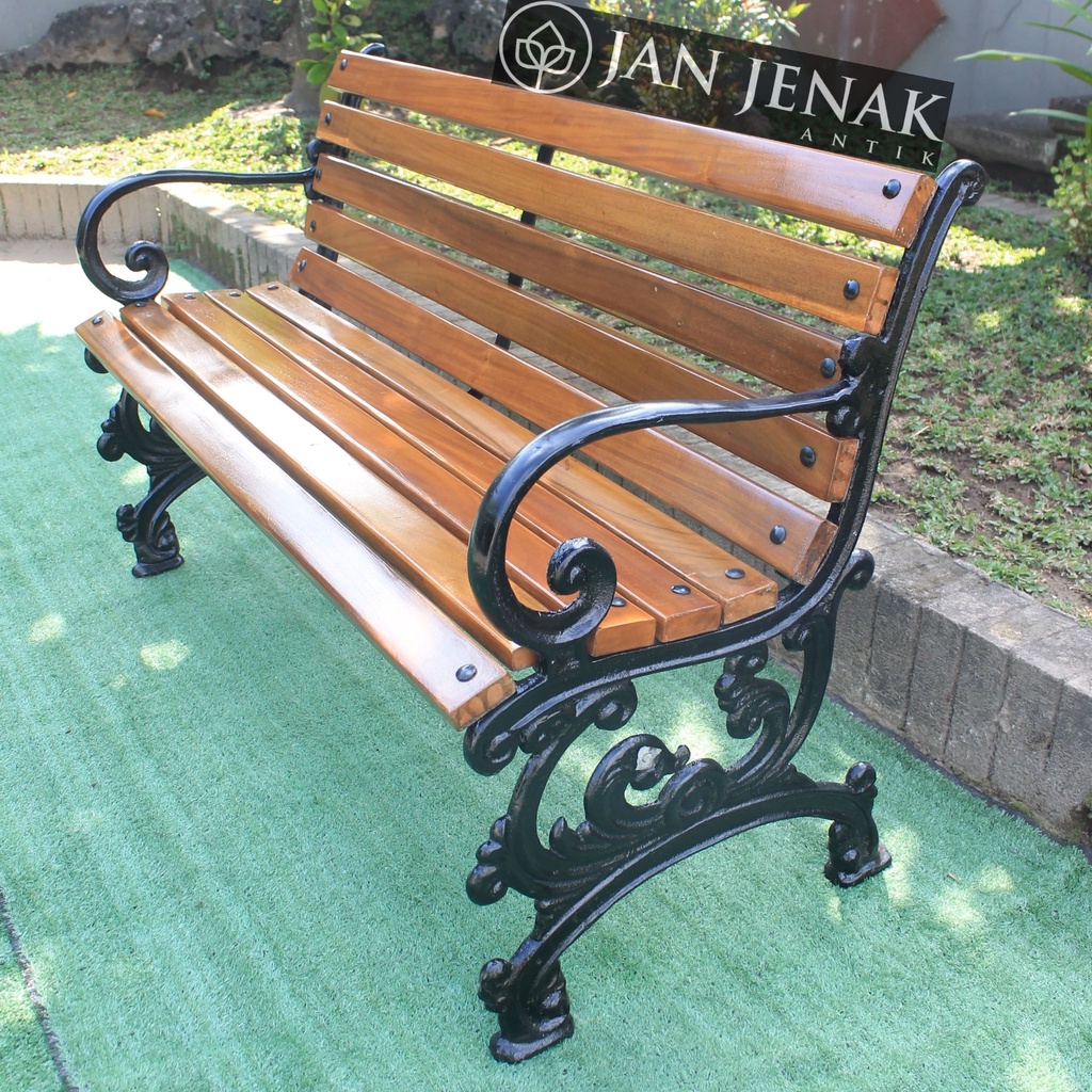 Jual Kursi Taman Besi Cor model Skotlandia | Shopee Indonesia