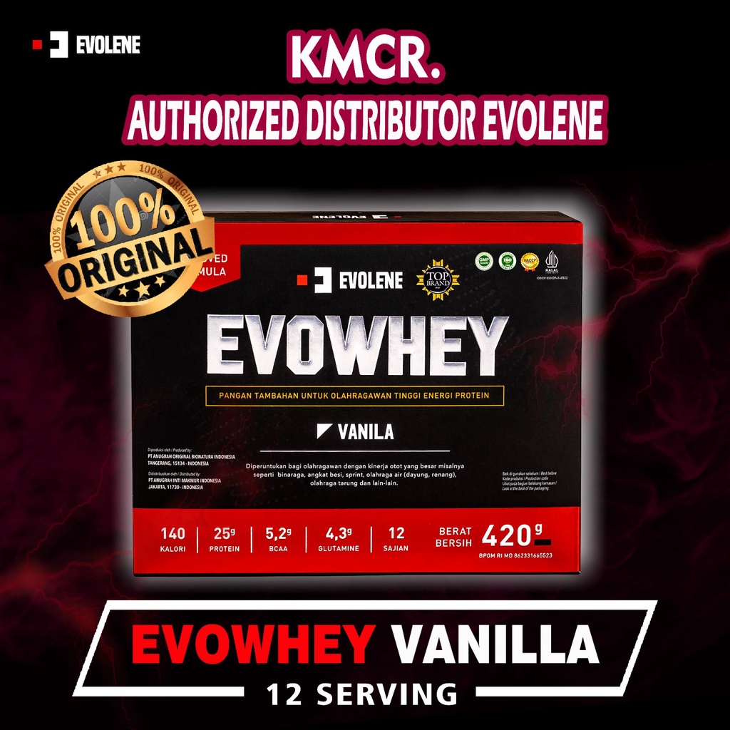 Jual EVOLENE EVOWHEY 12 SACHET SUSU EVOLENE SUSU PROTEIN - KMCR ...