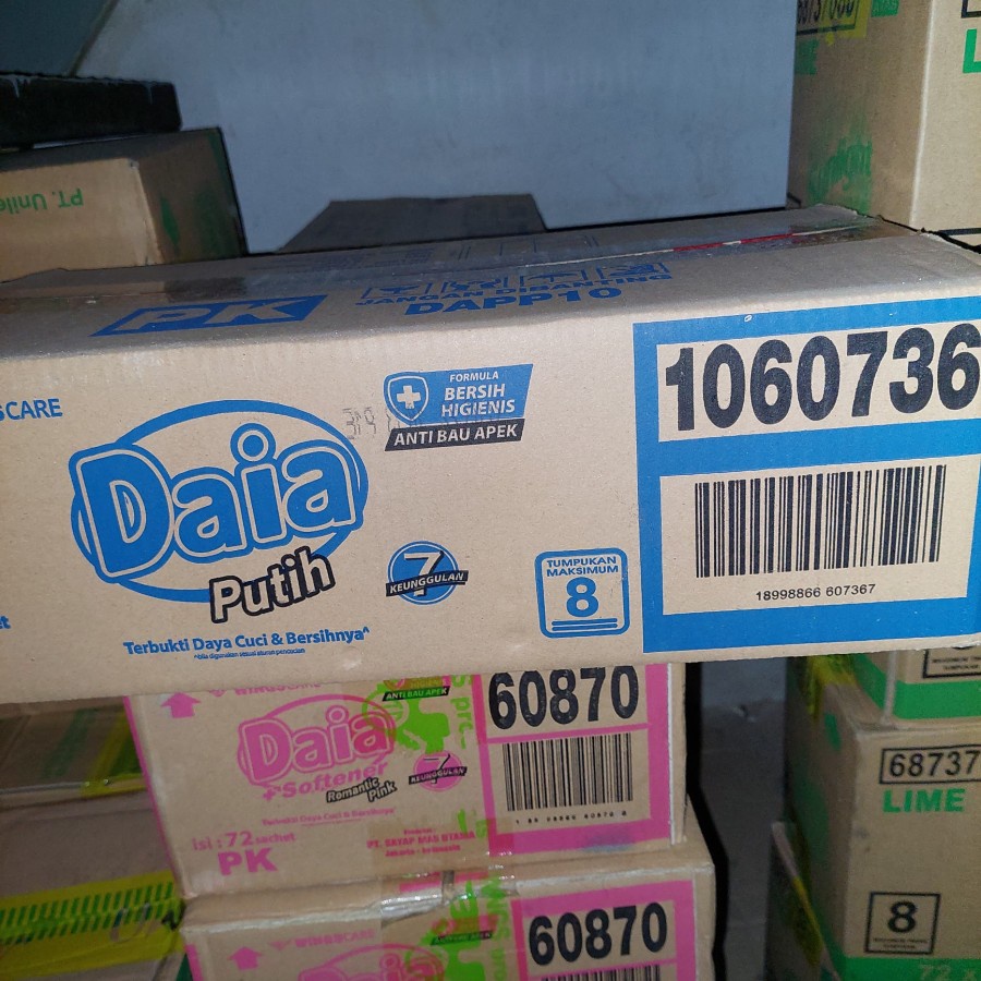 Jual 1 Dus Daia Detergent Bubuk 12 Renceng x 6 Sachet x 46 Gr | Shopee ...