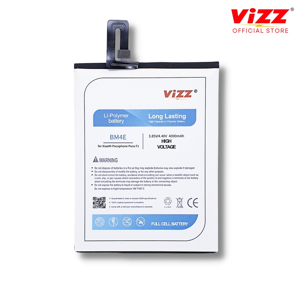 Jual VIZZ Baterai Xiaomi BM4E Batre Pocophone Poco F1 | Shopee Indonesia