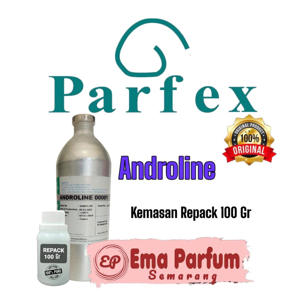 Jual (100 GRAM) ANDROLINE BY PARFEX CAMPURAN PENGUAT PAFUM RREPACK 100 ...