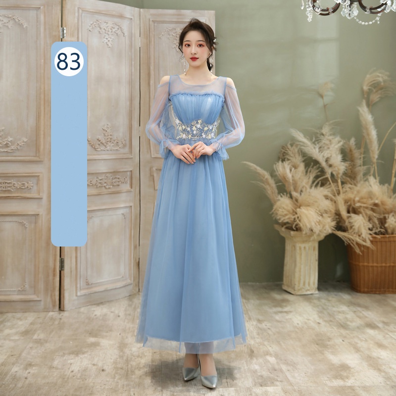 Jual Gaun Pengiring Pengantin Mode Baru Perjamuan Gaun Malam Pengiring ...
