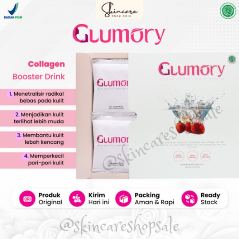 Jual Glumory Collagen Beauty Booster Drink Minuman Pencerah Kulit Badan ...