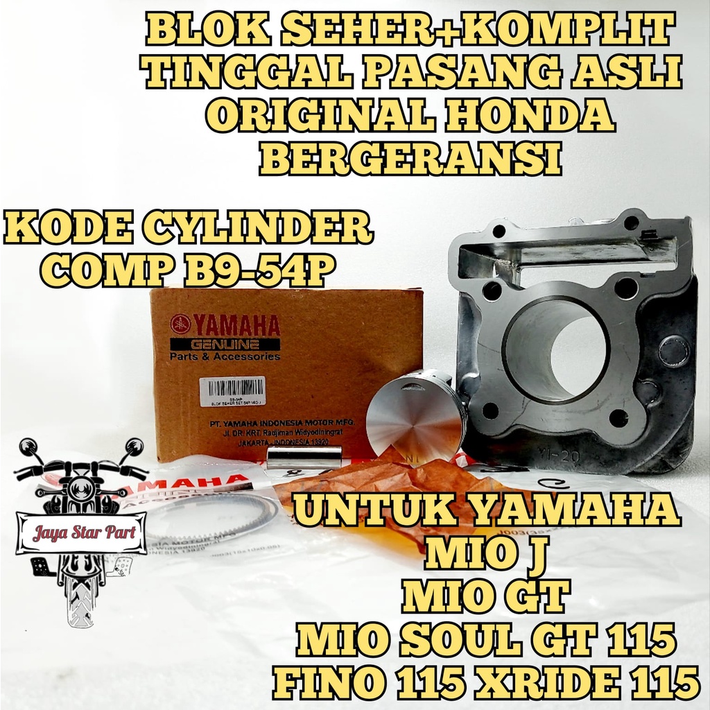 Jual ORI Cilinder Blok Seher Original Asli Yamaha Presisi Kode (54P-E1311-00) Asli Blok Mio J ...