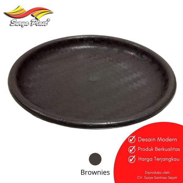 Jual SP*Tampah Plastik Coklat 22 / baki plastik / basin / wadah plastik ...
