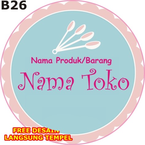 Jual STIKER BULAT ISI 26 PCS| STIKER PRODUK | STIKER KEMASAN | STIKER ...
