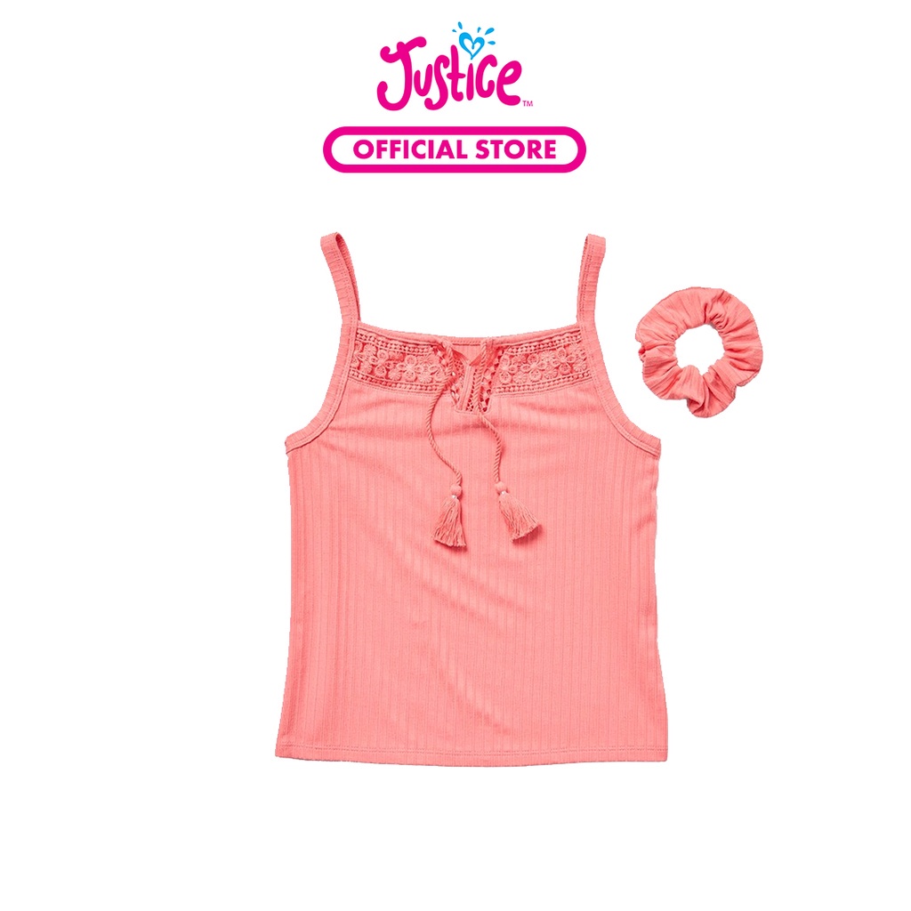 Jual Justice Girls Crochet Ribbed Tank - Atasan Anak Perempuan | Shopee ...