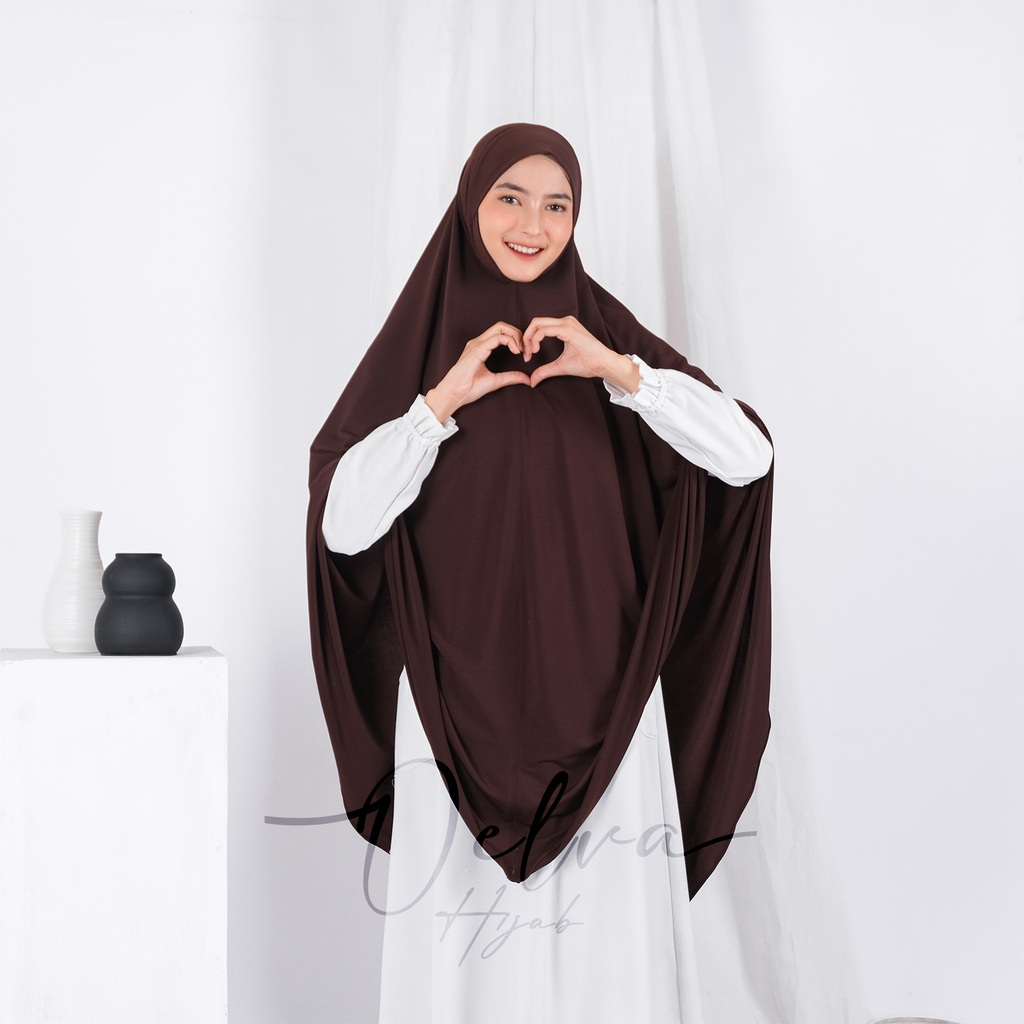 Jual Oelva Hijab - Khimar Jumbo Melayu Jersey Premium - Model Menutup ...