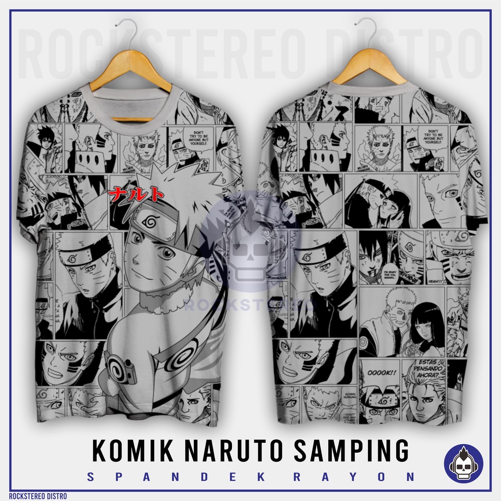 Jual KAOS DISTRO ANIME FULL PRINT- [ BORUTO / SASUKE / KAKASHI ...