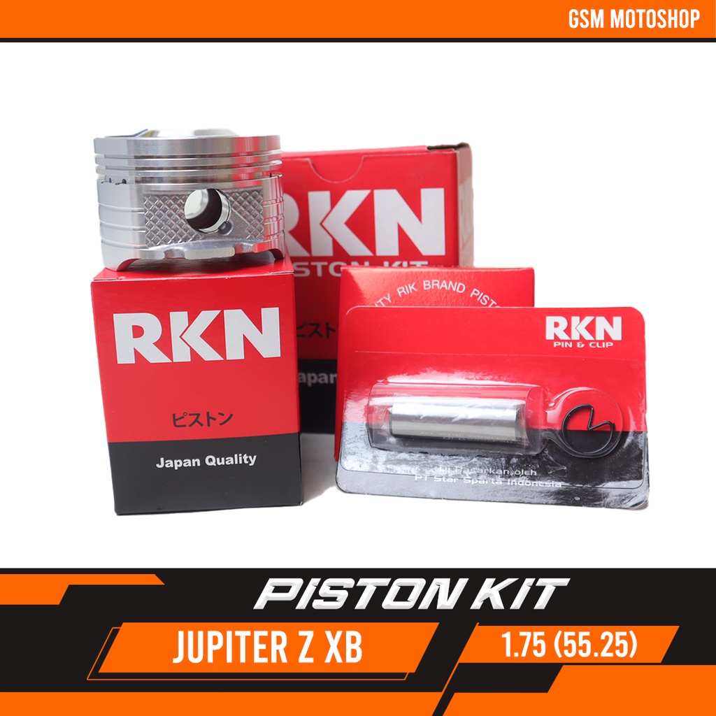 Jual Piston Kit Jupiter Z XB OS 1.75 (55.25) RKN / Piston Set Jupiter Z XB | Shopee Indonesia
