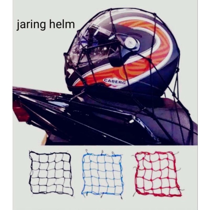 Jual jaring barang untuk motor / jaring helm motor | Shopee Indonesia