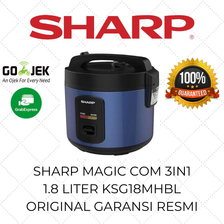 Jual Sharp Magic Com 1.8 Liter 3in1 KSG18MH Model Terbaru / Rice Cooker ...