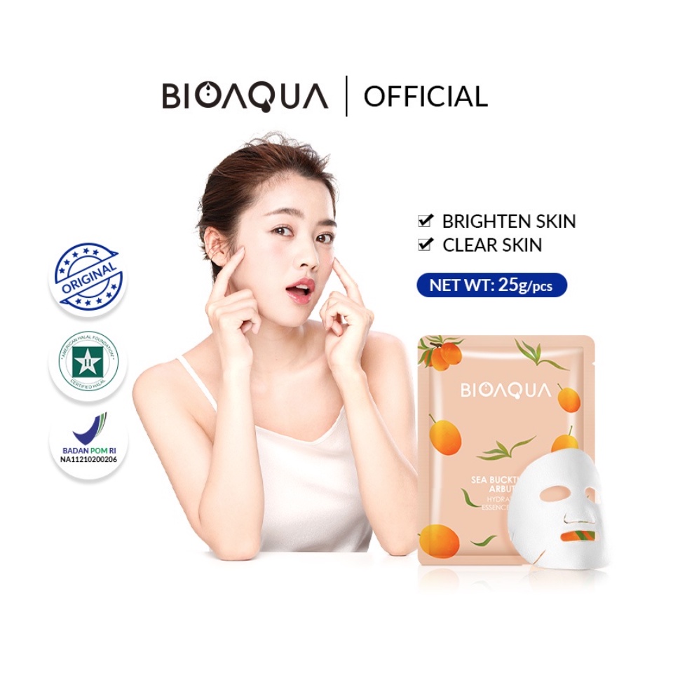 Jual [BPOM] BIOAQUA Masker Sheet Mask Vegetables and Fruits Series Natural Plant Essence Face ...