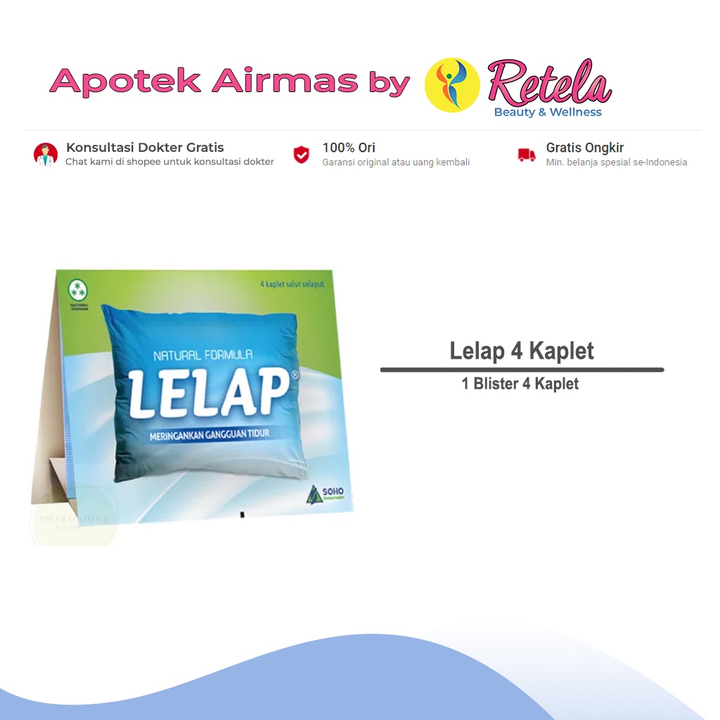Jual LELAP 1 STRIP 4 TABLET | Shopee Indonesia