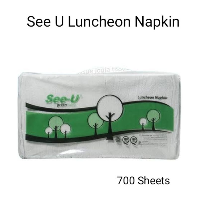 Jual Tissue See U Luncheon Napkin Makan (700 Sheets) | Shopee Indonesia
