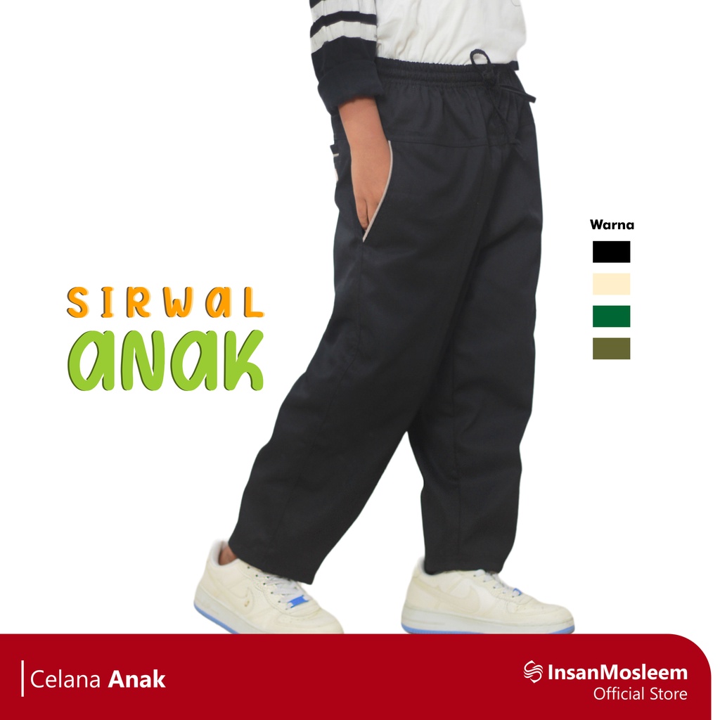 Jual InsanMosleem - Celana Sirwal Anak Tanggung Celana Bahan Katun ...
