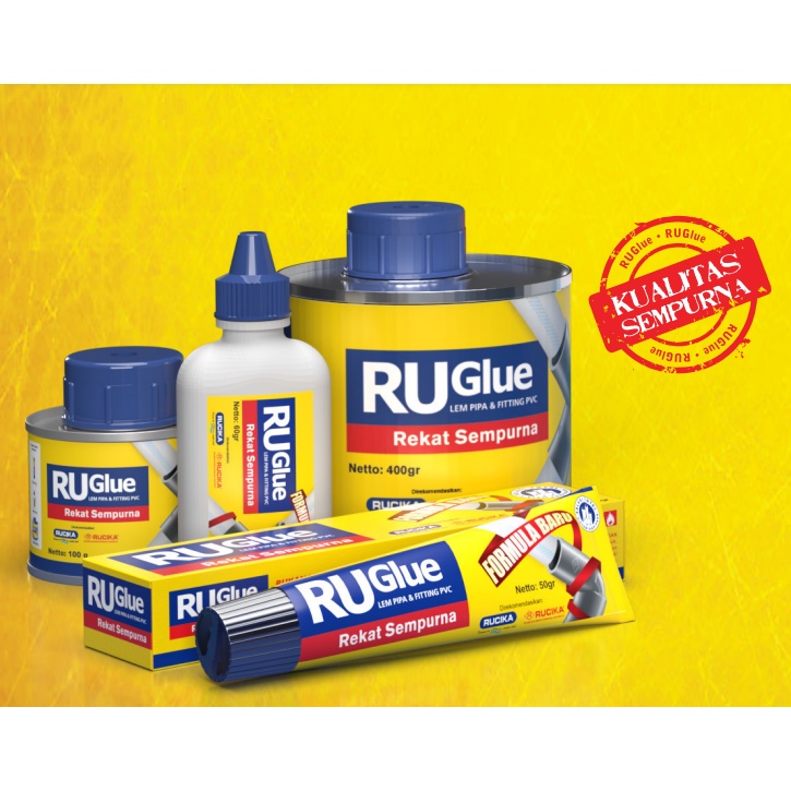 Jual Lem RUGlue / untuk pipa PVC / Lem Rucika RUGlue | Shopee Indonesia