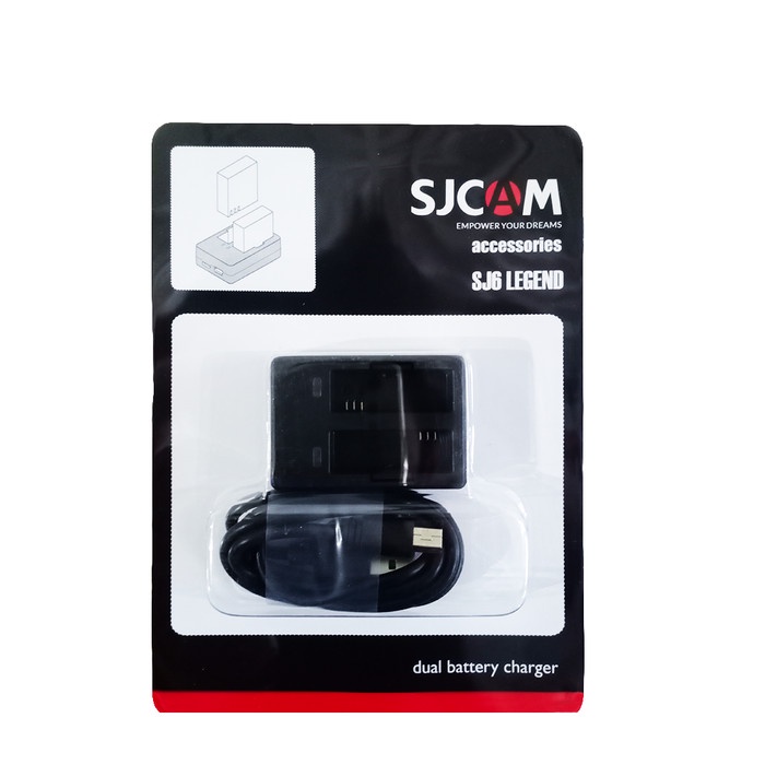 Jual ORIGINAL SJCAM SJ6 LEGEND SERIES DUAL BATTERY CHARGER | Shopee ...
