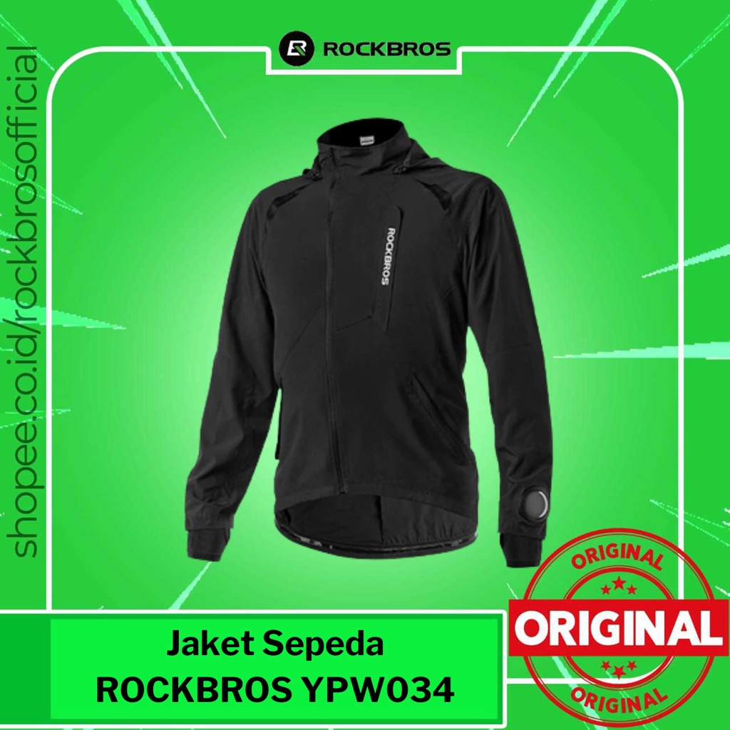 Jual Jaket Sepeda Rockbros YPW034 Jacket Raincoat Parasut Sepeda Sport ...