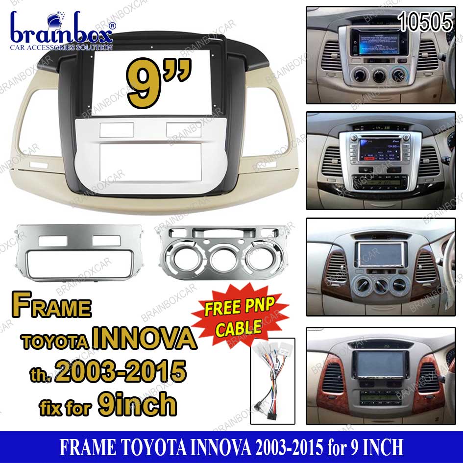 Jual Frame Head Unit Innova 9 Inch Tahun 2003-2015 Bingkai Panel TV ...