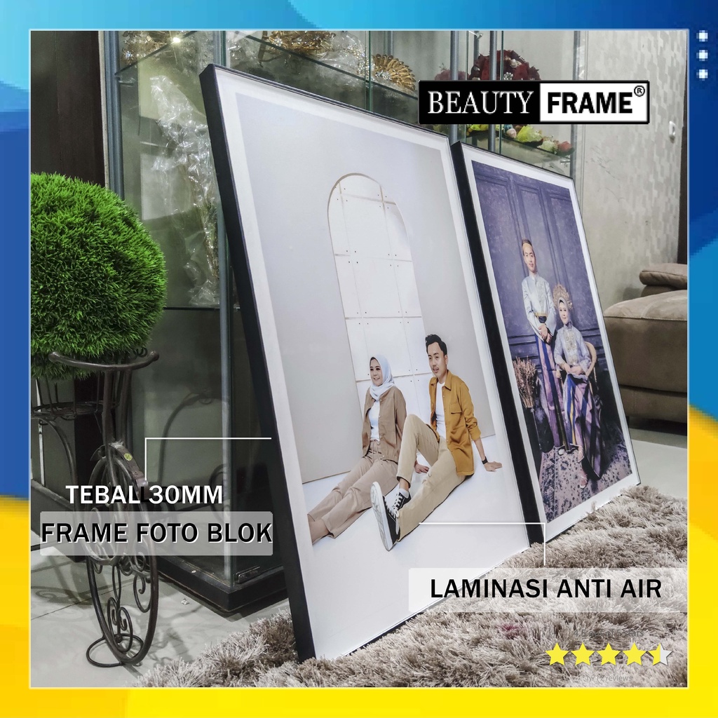 Jual BINGKAI FOTO BLOK JUMBO FRAME SISI TEBAL 30MM BAHAN FIBER ANTI AIR ...